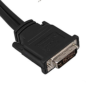 BQLZR DVI-Male DVI-I to VGA Female Monitor Video Splitter Adapter Cable for Duplicating Images,Only Divider Line Can be Used at a Time