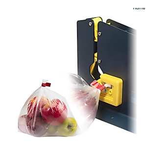 E-605K/799B Excell Steel Tape Bag Sealer with Two 1/2 inch Bag Sealing Tape, Plastic Bag Sealer Poly Bag Sealer for Meat Bread, Heavy Duty Metal Produce Bag Sealing Taper Dispenser +LuxProdX Sticker