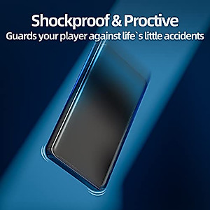 Innioasis G1 Mp3 Player Case, Clear Case for Mp3 Player Anti-Scratch Shock Absorption 4.0 inch Case Crystal Clear