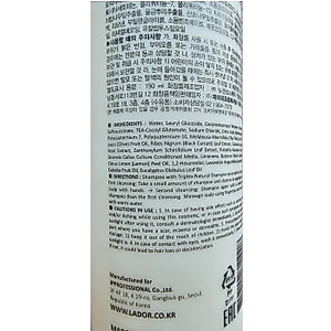 LA'DOR TripleX 3 Deep Cleansing Shampoo for Dry Itchy Sensitive Scalp Dandruff w/Tea Tree Lemon Lavender Sulfate-free Korean Hair Care 10 Fl Oz