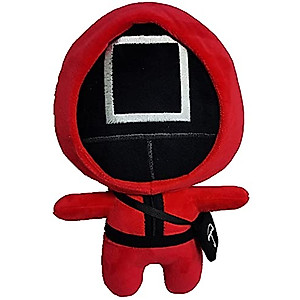 DENTIFINE 9.5 Inch Squid Plush Doll 2021 Video Game Masked Man Doll Collection Gift Accessories, colección de figuras de Hombre enmascarado, adornos de Regalo