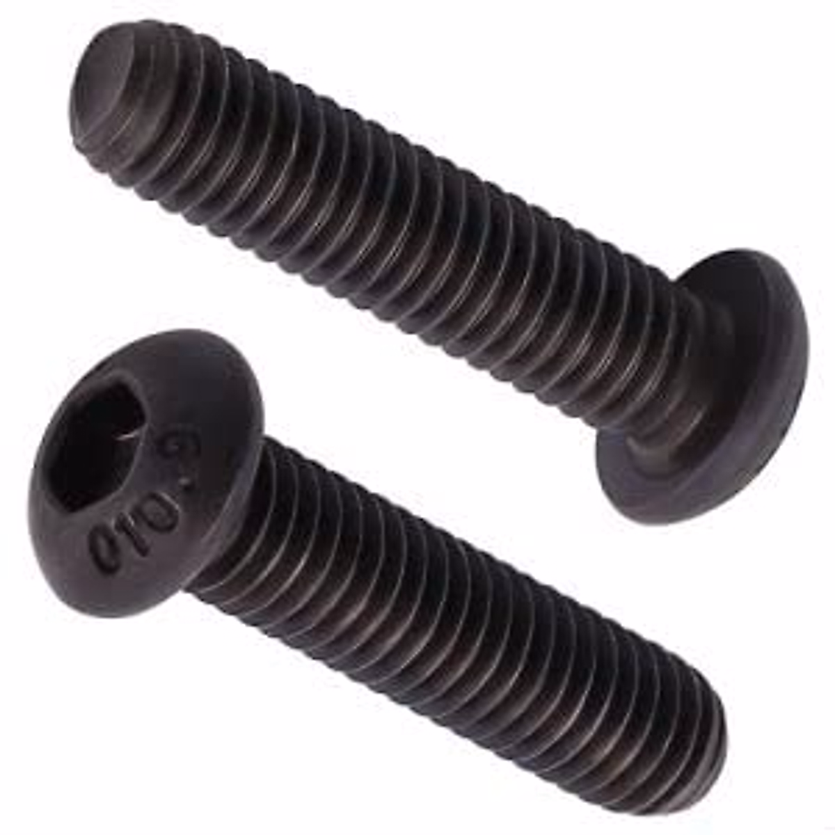 5/16-18 x 1" (12 PCS) Button Head Socket Cap Screws, Black Oxide Finish, 10.9 Grade Alloy Steel, Full Thread, Coarse Thread, ASME/ANSI B18.3