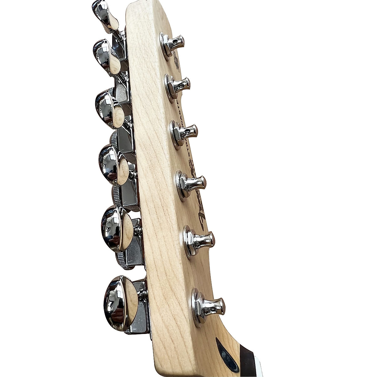 Guyker 6-in-line Vintage Guitar Lock String Tuners – Locking Tuning Key Pegs Machine Heads Replacement Parts for ST TL Style Electric Guitars Gear Ratio 1:15 – nickel