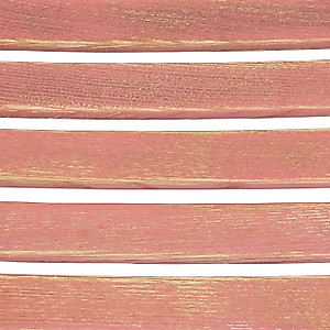 Sunnydaze Classic Cafe European Chestnut Wooden Folding Bistro Chair - Indoor or Outdoor Use on Patio, Deck, Balcony or Camping - Antique Pink - Set of 4