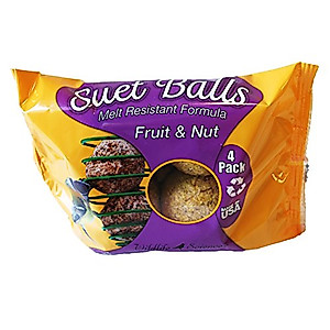 Wildlife Sciences Melt Resistant Suet Balls Variety 16 Pack, 4 Wrapped Packs of 4 Bird Suet Balls