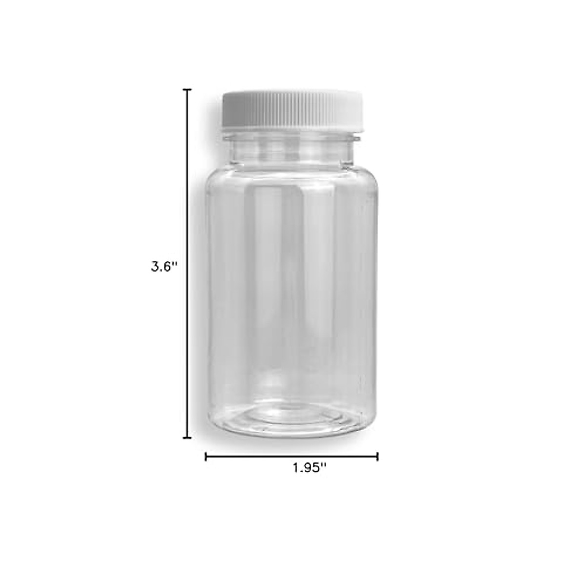 LUBEFLEX Oil Sampling Bottle - Made in USA - Pack of 6 Oil Analysis Sampling Clear Plastic Bottle 4 oz (120 ml) Capacity with 38-400 Cap Size - FDA Compliant and BPA Free …