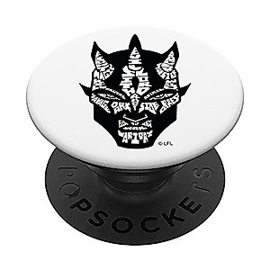 Star Wars Darth Maul Word Play White PopSockets Swappable PopGrip