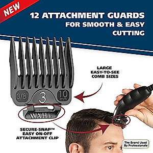 Wahl Clipper Compact Multi-Purpose Haircut, Beard, & Body Grooming Hair Clipper & Trimmer with Extreme Power & Easy Clean Blades - Model 79607