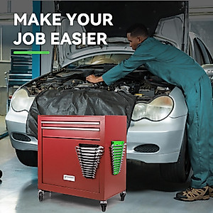 FTIHTRY 4Pack Magnetic Wrench Organizer wrench rack Tool Trays, Premium Quality Wrench Holder SAE(1/4" - 1/16") and Metric(6mm-24mm)