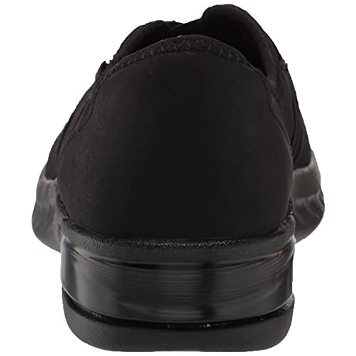 BZees Womens Niche II Ballet Flat Black Metallic 6 M