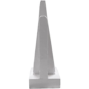 Wooden Spectacle Holder, Eyeglasses Holder, Classic Nose Shape Eyewear Retainer - Sunglasses Holder Display, Spectacle Stand- Optical Glass Accessories -White Color - 6 Inch