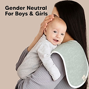 Organic Burp Cloths for Baby Boys and Girls - 5-Pack Super Absorbent Burping Cloth, Burp Clothes, Soft & Plush Newborn Towel, Milk Spit Up Rags, Burpy Cloth Bib for Unisex, Burping Rags (Wilderness)