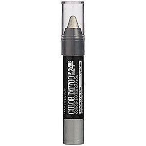 Maybelline New York Eyestudio ColorTattoo Concentrated Crayon,740 Grey Crystal, 0.08 oz.