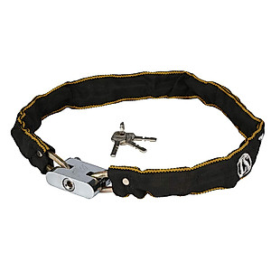 Toxz Heavy Duty Chain Lock for Motorbike Motorcycle Scooter Bike Motor Bicycle,Chain Pad Lock,Metal Chain