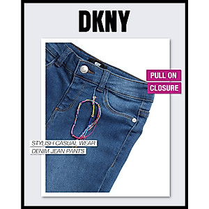 DKNY Girls’ Jeans - Super Stretch Denim Jegging Jeans - Casual Skinny Jeans for Girls (7-14), Size 8, Bleeker 2