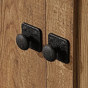 Sauder Station House Wood & Metal TV Credenza with Storage, for TVs up to 54", Etched Oak Finish