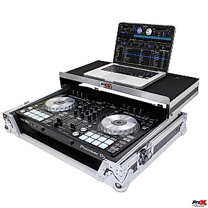 ProX XS-DDJSR2LT LED ATA Flight Case For Pioneer DDJ-SR2 DJ Controller with Laptop Shelf and LED