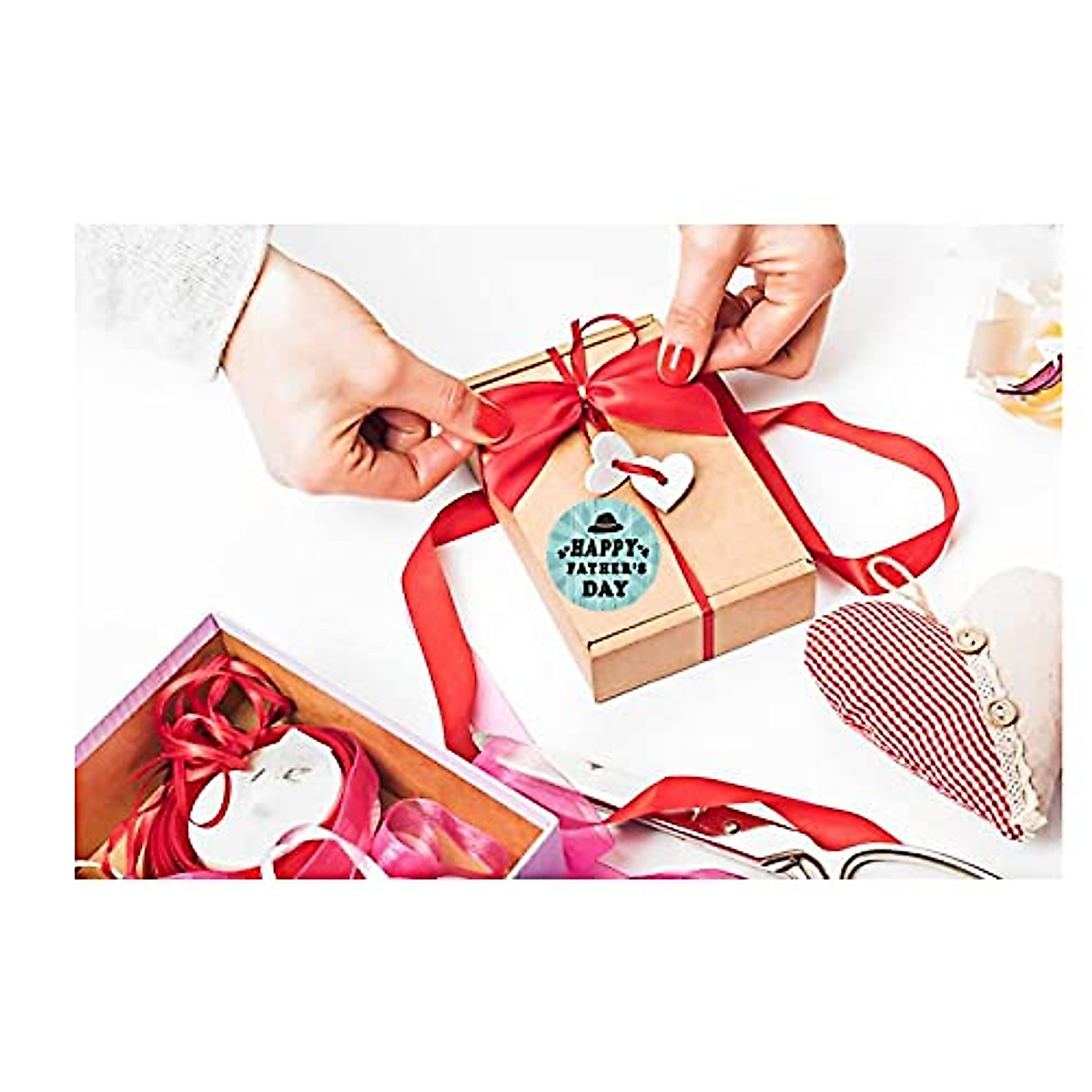 Happy Father's Day Stickers 1.5 Inch Envelope Seals Labels for Dad Birthday Party Favors Gift Card Cookie Dessert Cupcake Decoration Gift Bags Packaging 500pcs 6 Kinds of Design