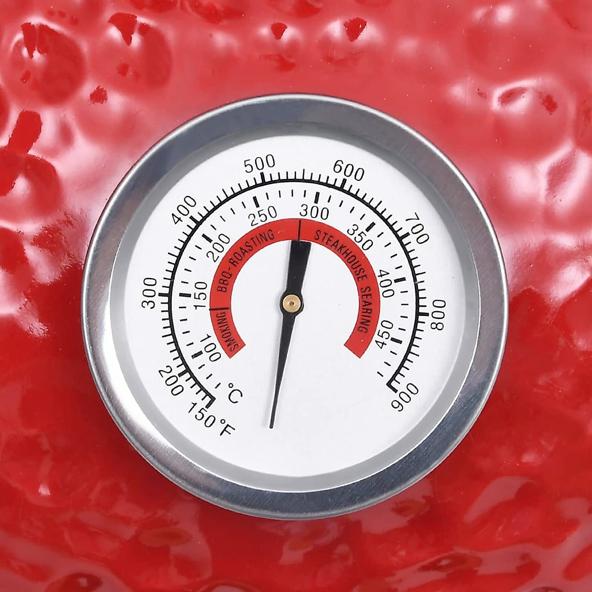 GaRcan 2-in-1 Kamado Barbecue Grill Smoker Ceramic 56 cm Red