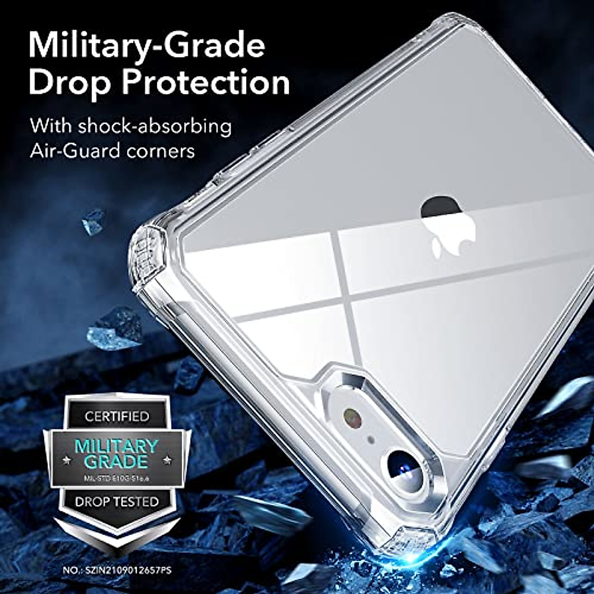 ESR for iPhone SE (2022) Case, iPhone SE (2020) and iPhone 8, Military-Grade Protection, Shock-Absorbing Corners, Scratch and Yellowing-Resistant Back, Phone Case for SE 3/2, Air Armor Case, Clear