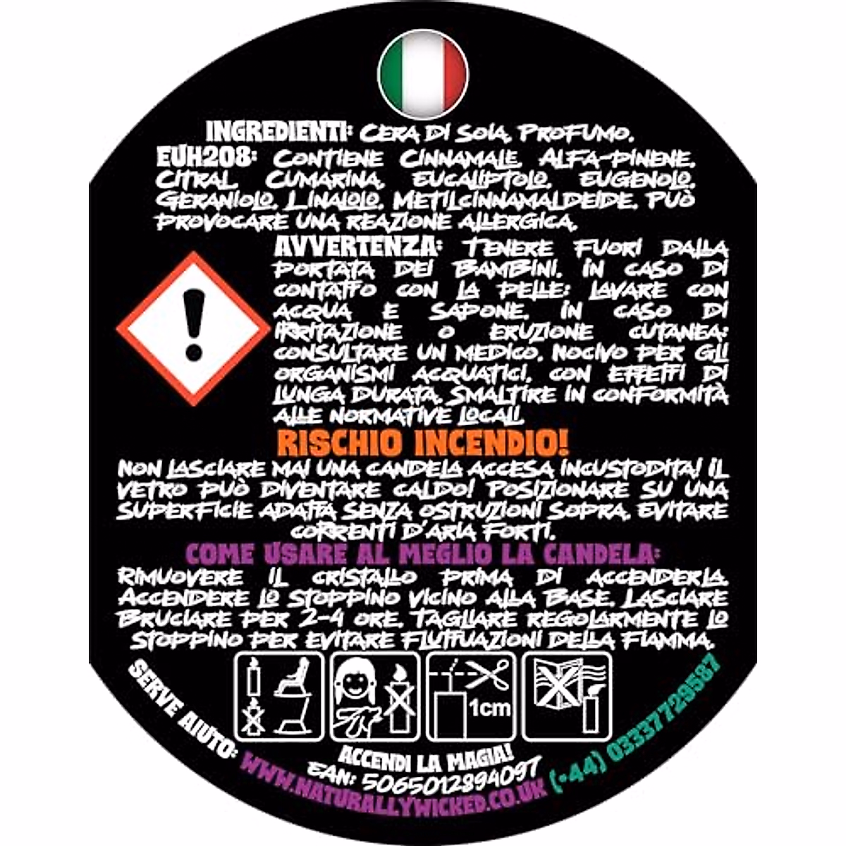 Naturally Wicked Spellbinding Courage Candle with Crystal, Wood Wick & Gift Box