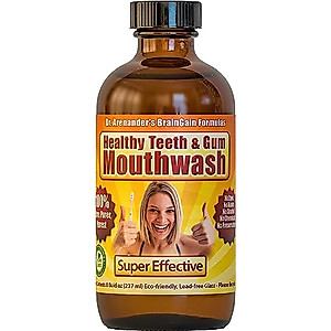 Gum Disease Help, Gum Recession Help -Organic MOUTHWASH -– 100% Pure & Healthy - Organic/nonGMO - Tooth Pain, Sensitivity, Bad Breath, Plaque, Lichen planus.