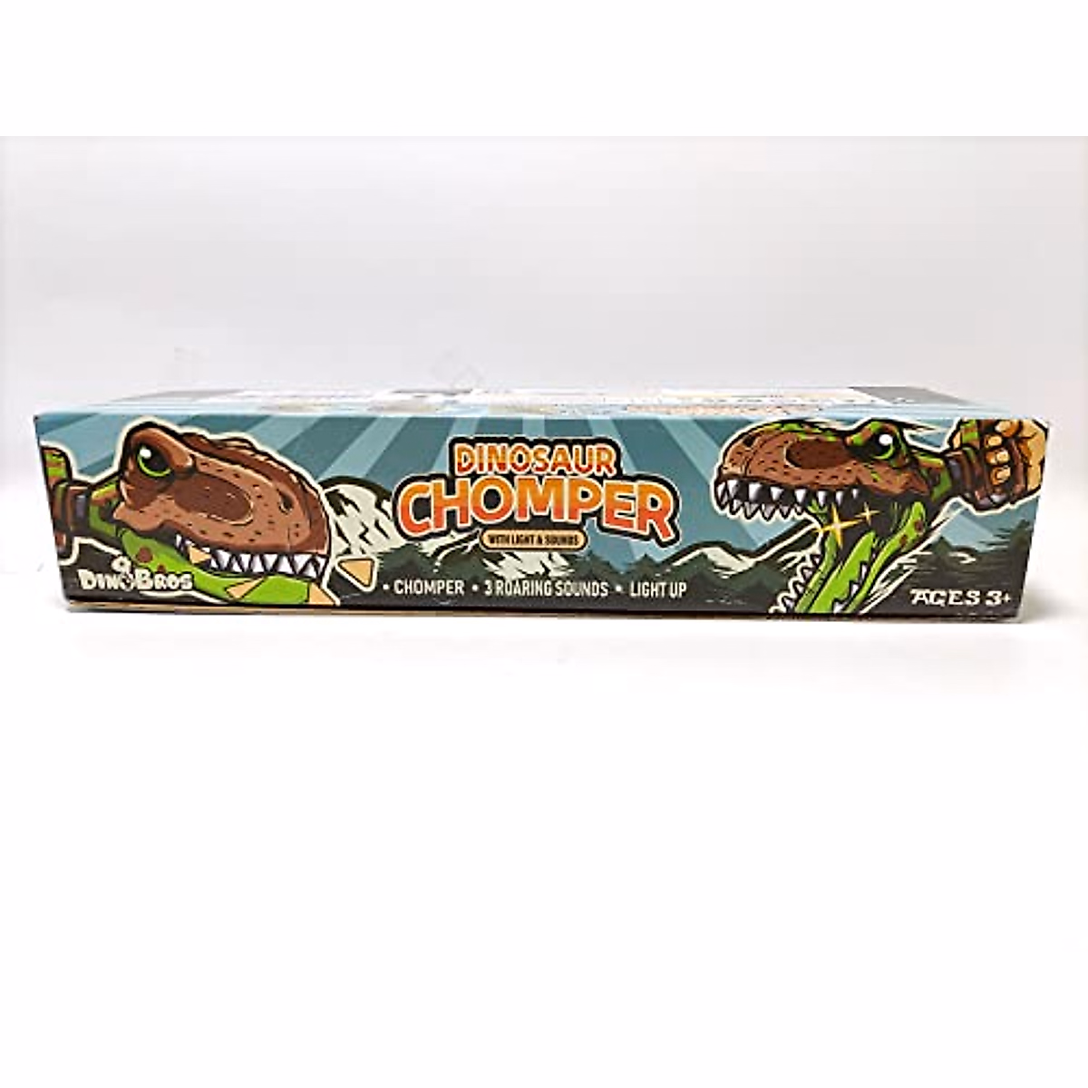 DINOBROS Dinosaur Chomper Toys for Kids with 3 Roar Sounds and Light Jurassic Dinosaurs Grabber Claw T-Rex Reacher Robot Hand Pincher Dino Snapper