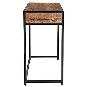 Flash Furniture NAN-JN-28102D-GG Rustic Wood Grain Finish Cumberland Collection Computer Desk, One Size