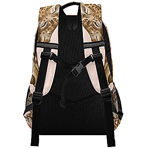 Vozoza Giraffes Animal Backpack for Girls Kids Boys School Bookbags,Student Laptop Backpack Carrying Bag Casual Lightweight Travel Sports Day Packs