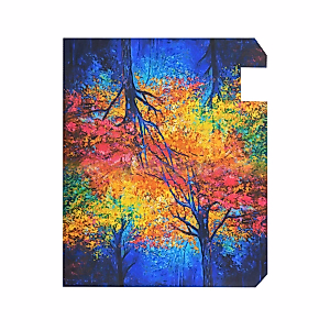 ALAZA Autumn Fall Trees Magnetic Mailbox Cover MailWraps Garden Yard Home Decor for Outdoor Standard Size-18"x 20.8"
