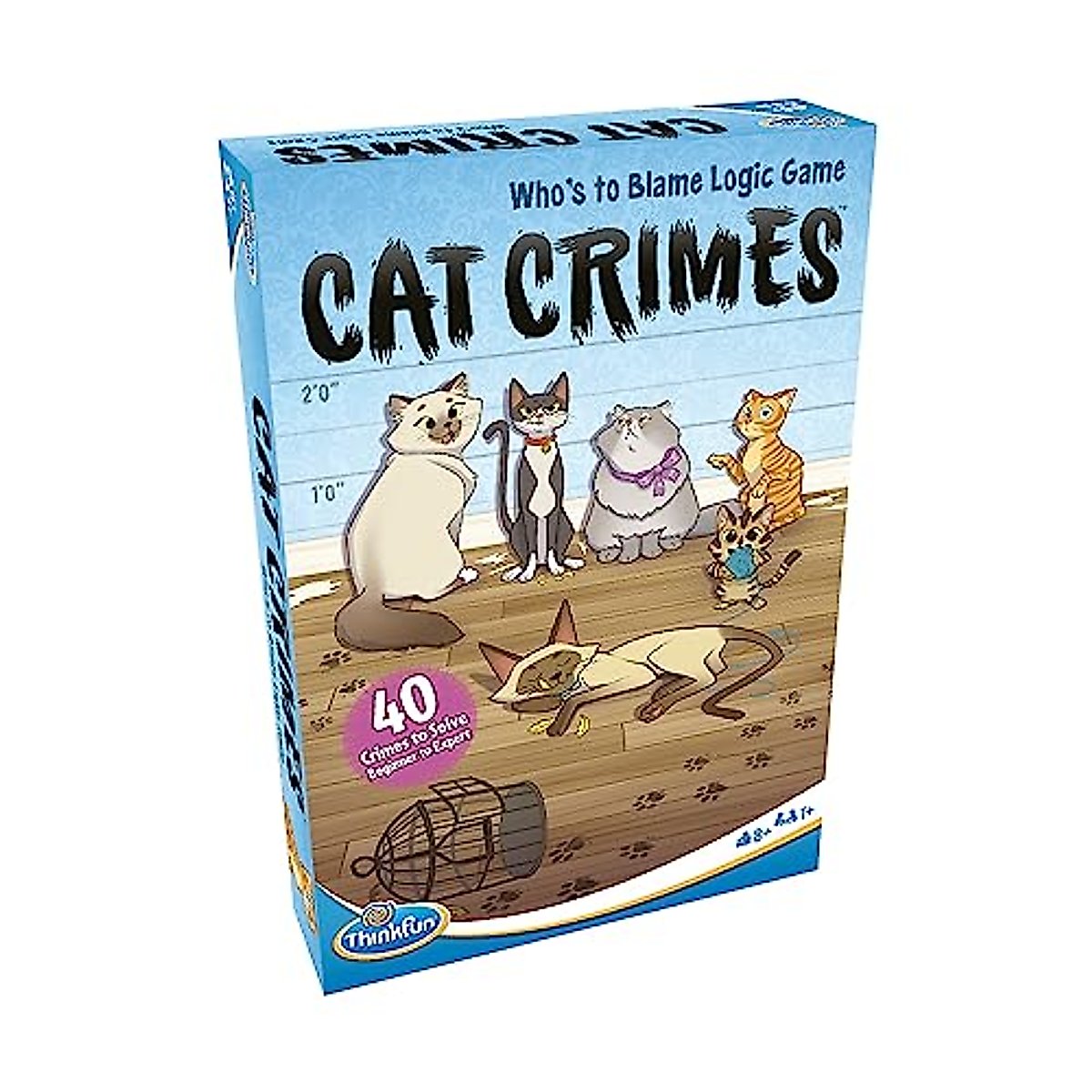 ThinkFun Cat Crimes Brainteaser - Engaging Logic Game for Kids and Adults | Develops Critical Reasoning Skills |Durable Components | Fun Cat Themed Artwork | Ideal for Ages 8+