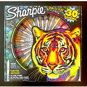 Sharpie Special Limited Edition Permanent Marker, Fine Point and Ultra Fine Point, 30 count