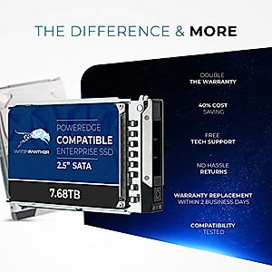 7.68TB SATA 6Gb/s 2.5" SSD for Dell PowerEdge Servers | Enterprise Drive in 14G Tray