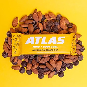 Atlas Protein Bar, 20g Protein, 1g Sugar, Clean Ingredients, Gluten Free (Whey Variety, 12 Count (Pack of 1))