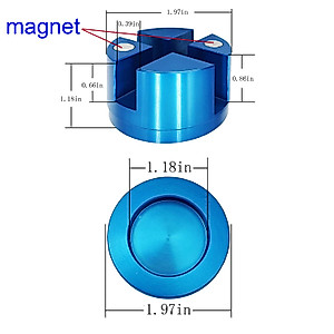 XJDAMZ Jack Pad Slotted - Universal Magnetic, Frame Rail Protector Protector Puck/Pad-50mm in Diameter Green 1Pcs