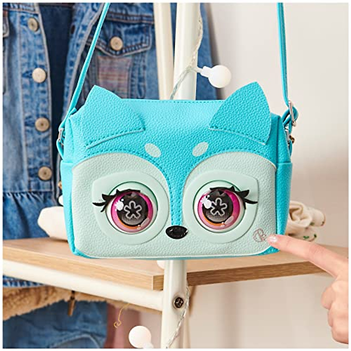 Purse Pets, Fierce Fox Interactive Pet Toy & Crossbody Kids Purse with Over 25 Sounds and Reactions, Shoulder Bag for Girls, Trendy Tween Gifts