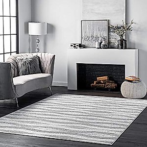 nuLOOM Tristan Contemporary Waves Area Rug, 5' x 8', Grey
