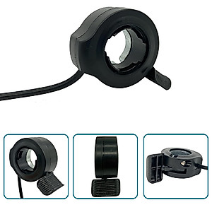 BEISGUANGS Ebike 130X Thumb Throttle,22.5mm Handlebar,12V24V36V48V52V60V72V,Right/Left Hand 3 Pin Waterproof Connector for Electric Scooters