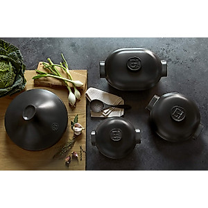 Emile Henry Delight Tagine Lid/Slate Base, Black
