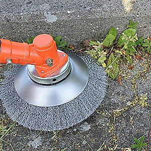 SOFW Wire Trimmer Blade Steel Wire Wheel Garden Brush Lawn Mower Cutter Blade Trimmer Metal Blades Trimmer Head Garden Grass Trimmer Head