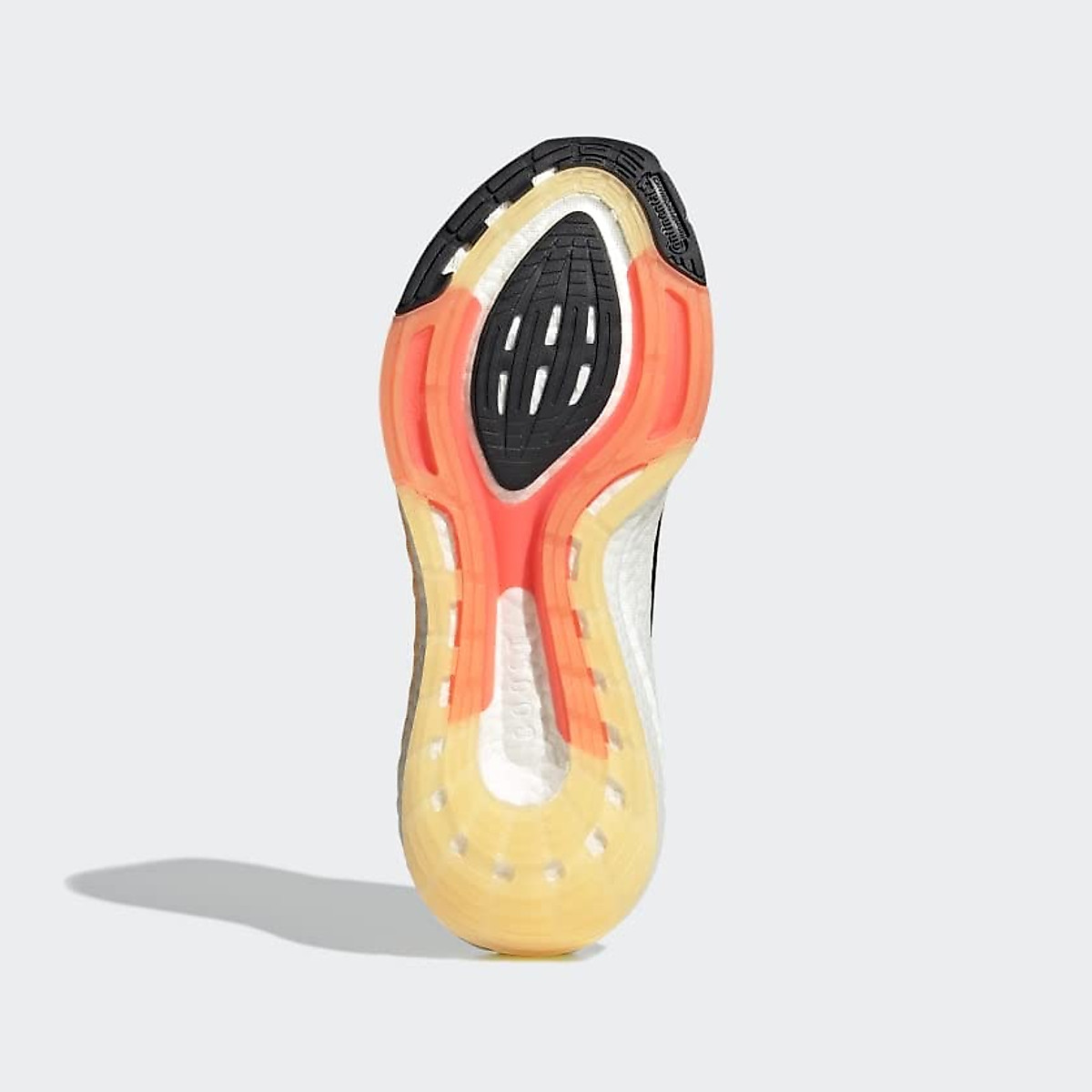 adidas Men's Ultraboost 22 Running Shoe, Black/Turbo/Flash Orange, 11.5