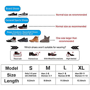 VBoo Waterproof Shoe Covers, Non-Slip Water Resistant Overshoes Silicone Rubber Rain Shoe Cover Outdoor cycling Protectors apply to Men, Women, Kids (Large, Black)