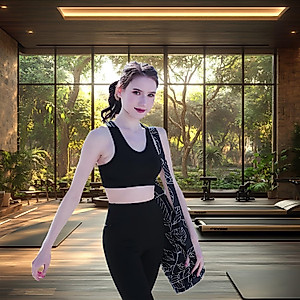 ELENTURE Yoga Mat Bag for Women & Men,Travel Gym Bag for 1/4" 1/3" Thick Exercise Yoga Mat, Full-Zip Yoga Mat Carrier Bag for Class workout Bachelorette with Pockets and Adjustable Strap