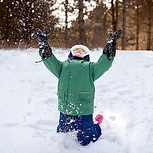 JAN & JUL Kids Waterproof Rain-Coat, Fleece-lined Jacket for Boys and Girls (Fern Green, 10 Years)