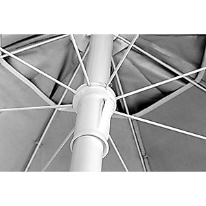 Sport-Brella Core Vented SPF 50+ Upright Beach Umbrella (6-Foot), Heathered Blue