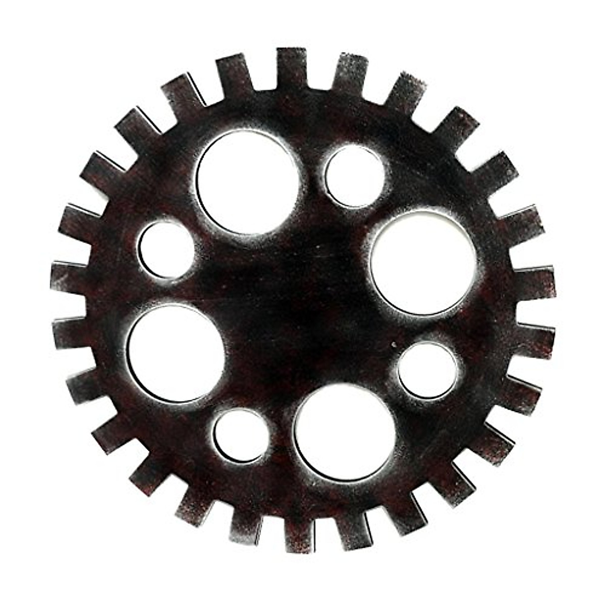 Homyl 40cm Antique Industrial Wooden Round Steampunk Gear Wall Hanging for Home Garden Coffee Shop Bar Pub Art Decor - 3#