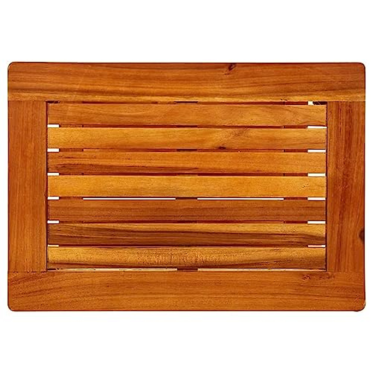 GOLINPEILO Solid Acacia Wood Side Table with a Bottom Shelf, Wooden Side Table End Table Couch Table for Living Room Home, Office 19.7" x 13.8" x 17.7" -AA