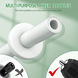 WJCJTJL Epoxy Mixer Paddles, 6 Pcs Reusable Resin Stirrer Attachment for Paint Stirrer Drill, Resin Art, Resin Pigments Mixing & Reduce Bubbles, Resin Paddles for Mixing Small Amounts of Resin