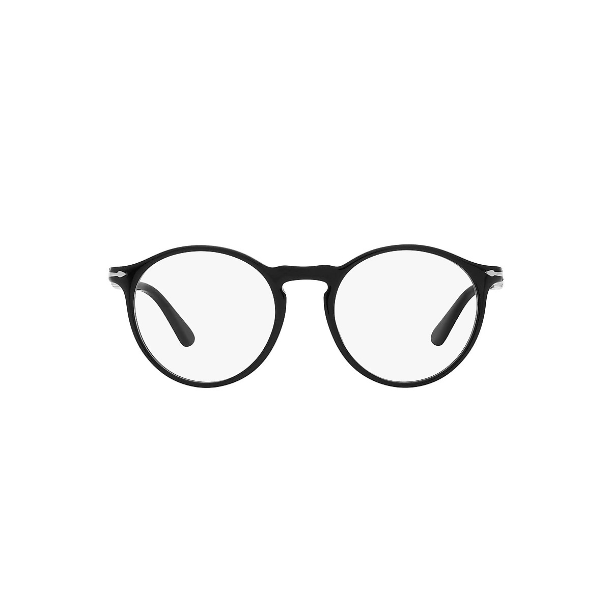 Persol PO3285V Round Prescription Eyewear Frames, Black/Demo Lens, 50 mm