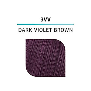 WELLA Color Charm Demi Permanent Hair Color, 3VV Dark Violet Brown 2 oz